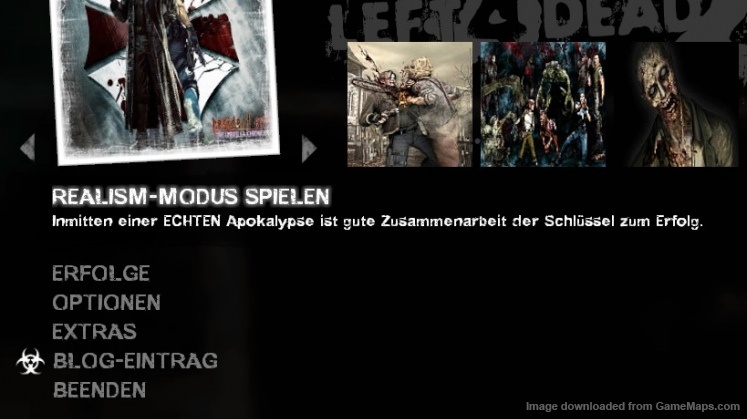 Resident Evil Menu! (Left 4 Dead 2) - GameMaps