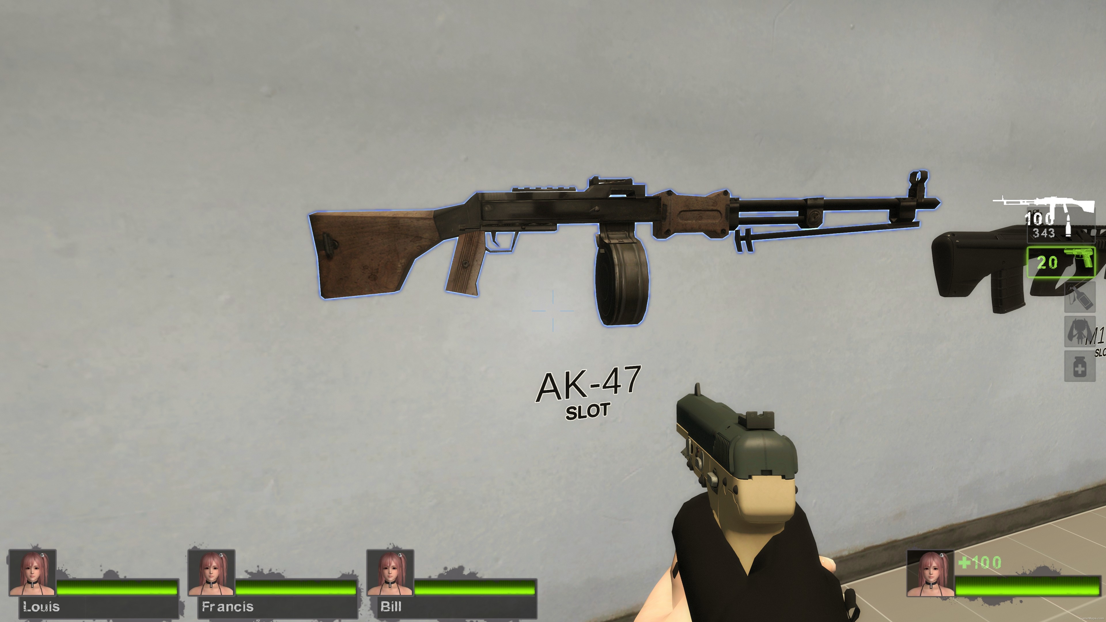 RPD Light machine gun [AKM] (Left 4 Dead 2) - GameMaps