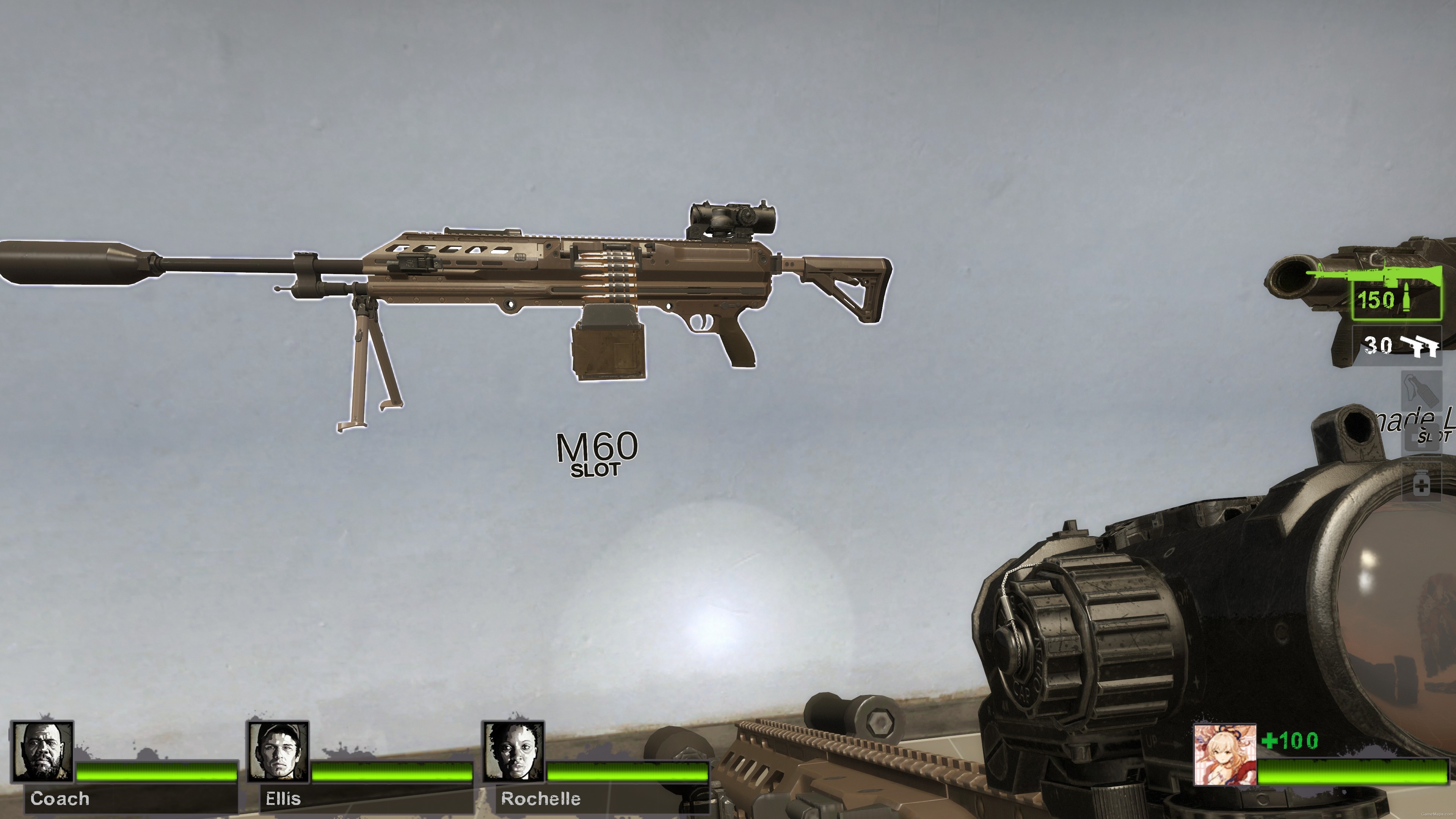 SIG MG338 (m60 replacer) (request) [Sound fix Ver] (Left 4 Dead 2 ...