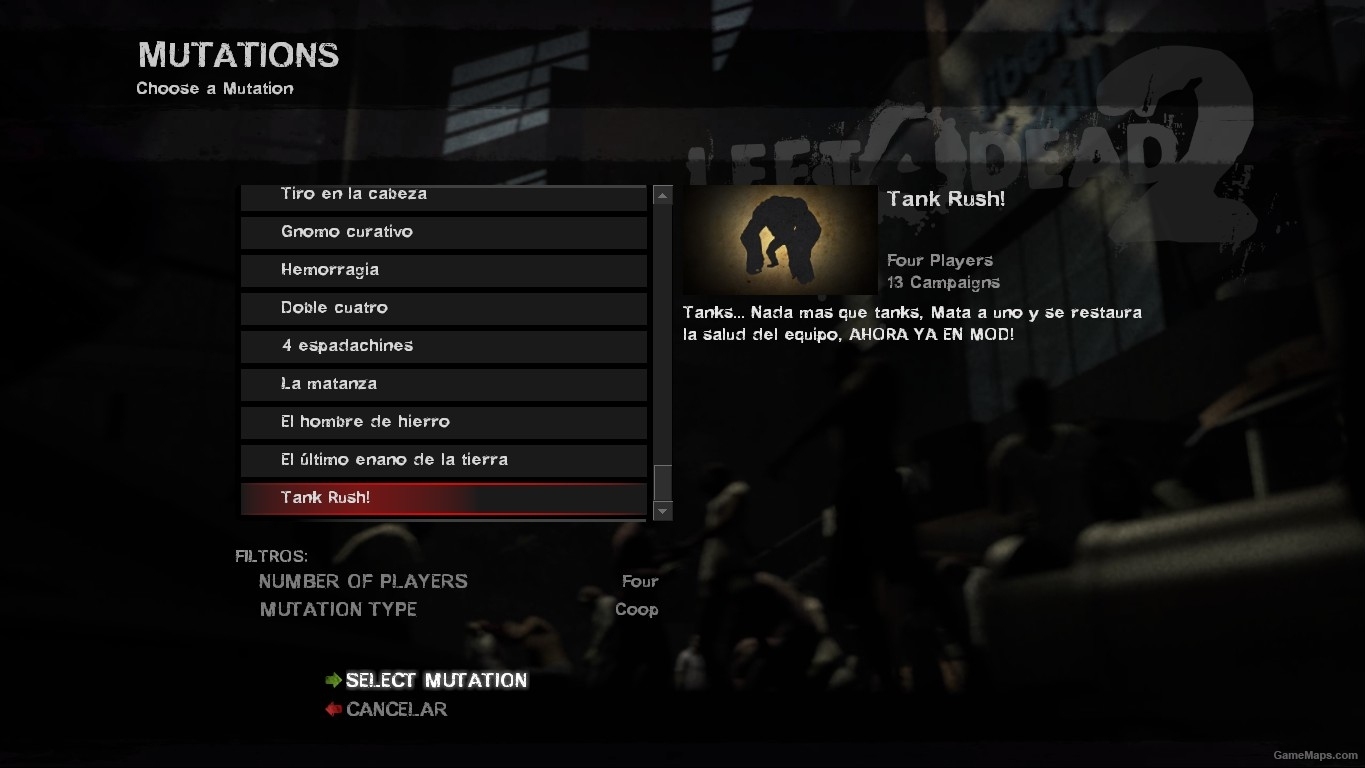 Tank rush (Left 4 Dead 2) - GameMaps