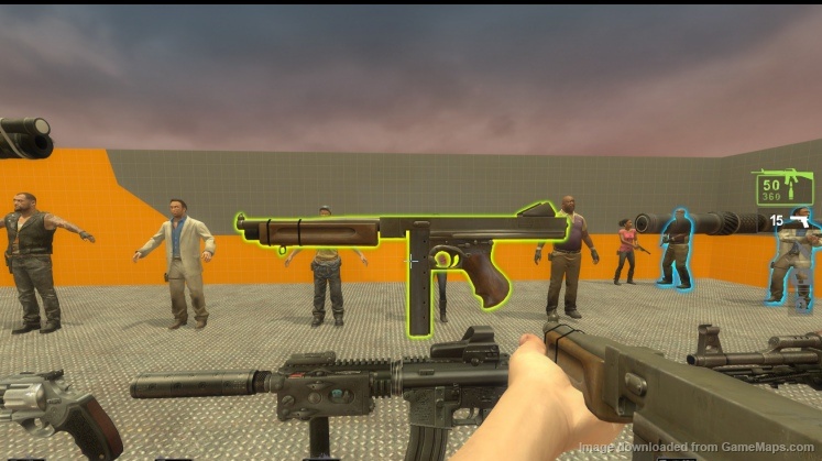 Tommy Submachine Gun (M16) (Left 4 Dead 2) - GameMaps