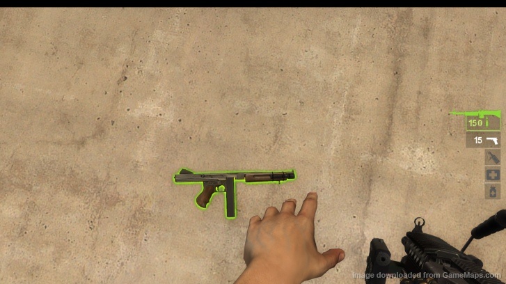 Tommy Submachine Gun (SMG) (Left 4 Dead 2) - GameMaps
