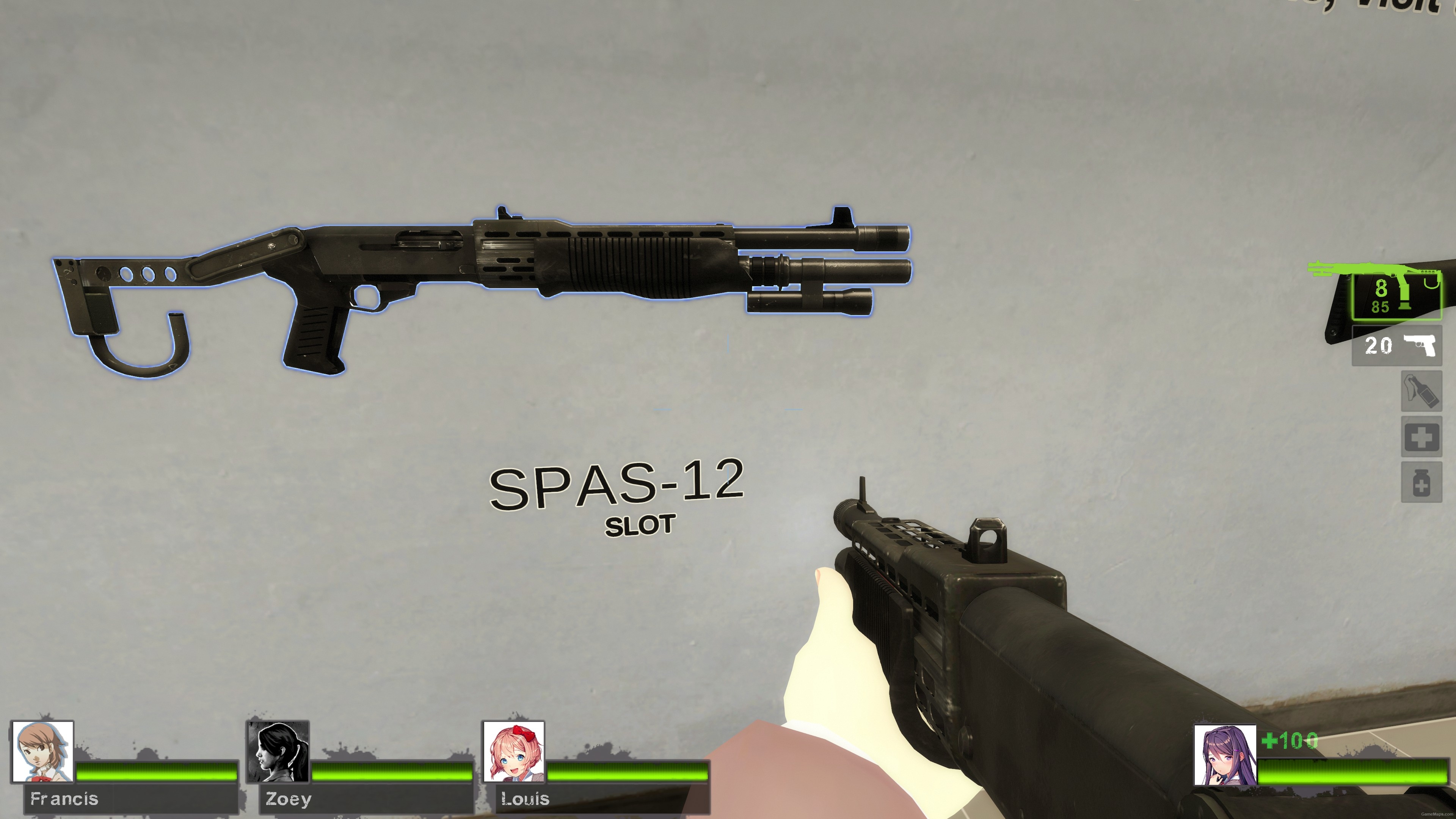 Unfolded SPAS-12 Stock with Cele's Animation (request) (Left 4 Dead 2 ...