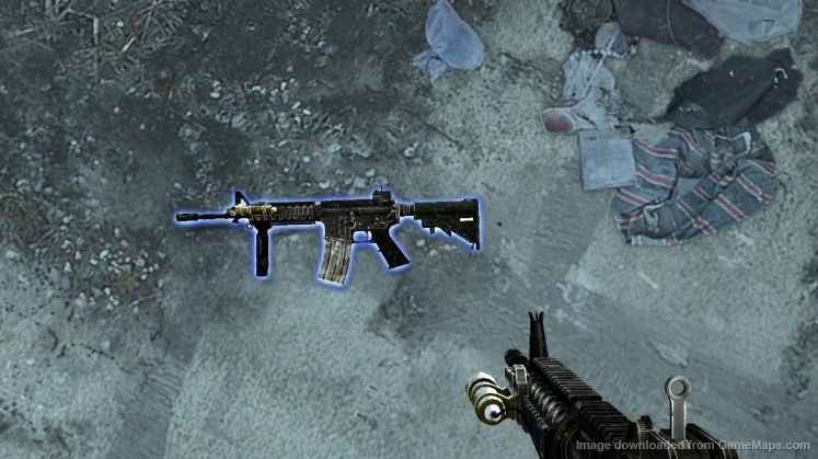 Weathered M4A1 RIS w/Special Forces - Black Camo (Left 4 Dead 2) - GameMaps