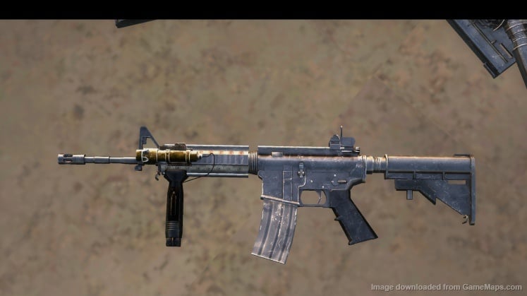 Weathered M4A1 RIS w/Special Forces - Black Camo M16 (Left 4 Dead 2 ...