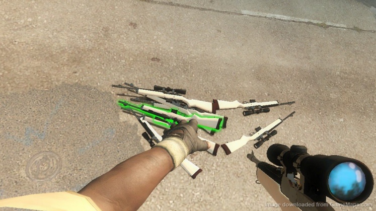 White huntingrifle (Left 4 Dead 2) - GameMaps