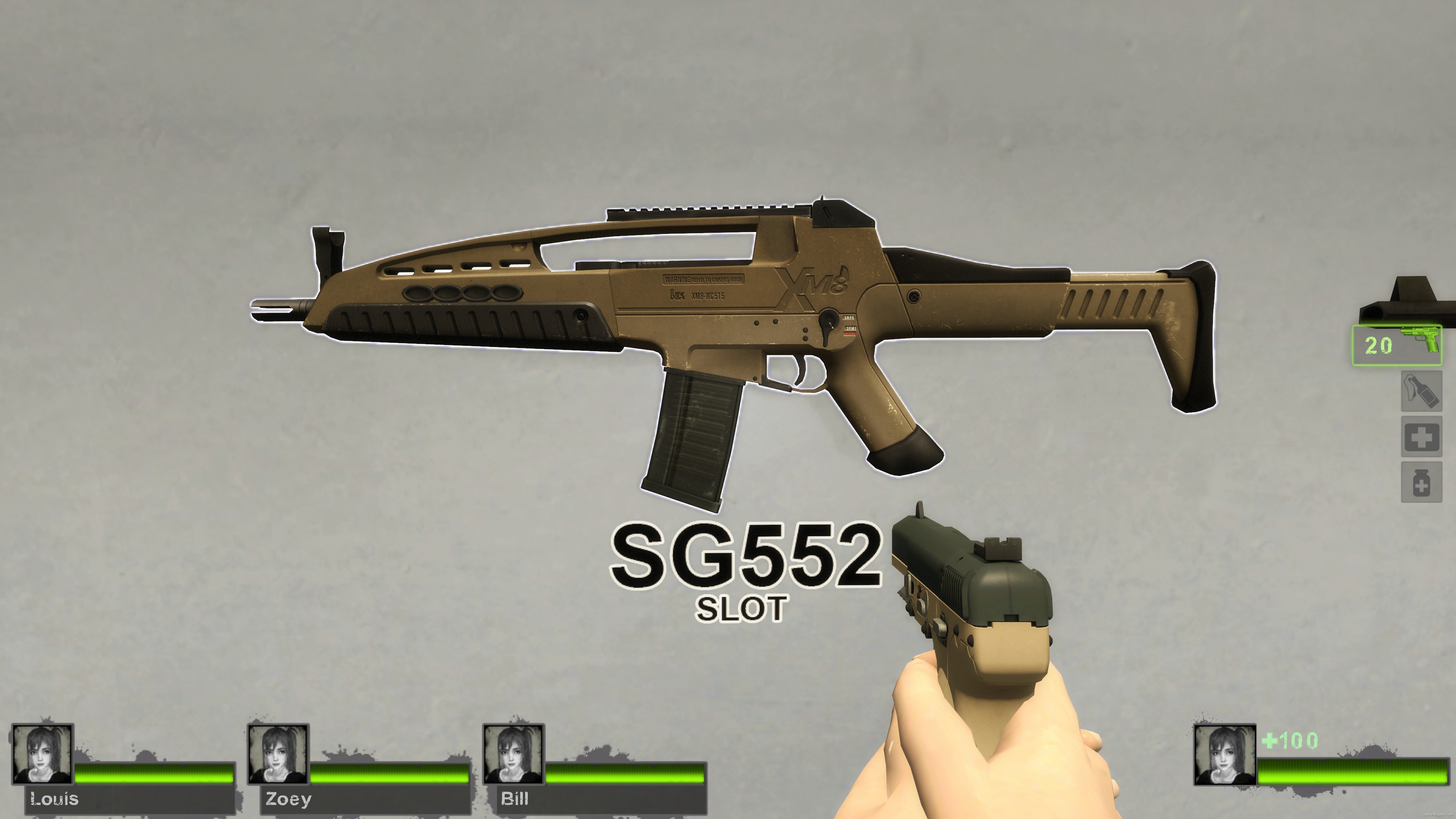 xm8 assault rifle (SG552) Request (Left 4 Dead 2) - GameMaps