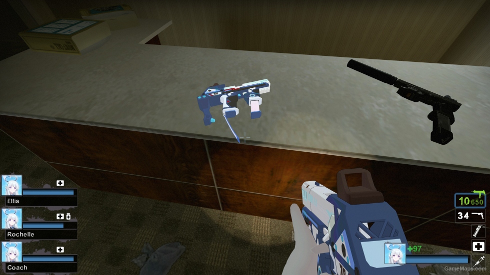 [Blue Archive]Noa's Pistol - Secretary on Record (Replace UZI) [request] (Mod) for Left 4 Dead 2 ...