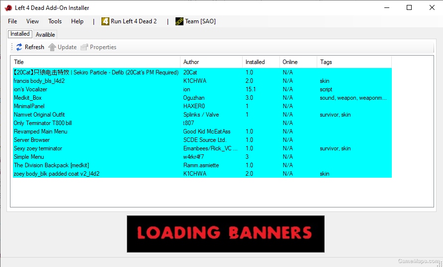 Add-On Manager for L4D2 (Tool) for Left 4 Dead 2 - GameMaps.com