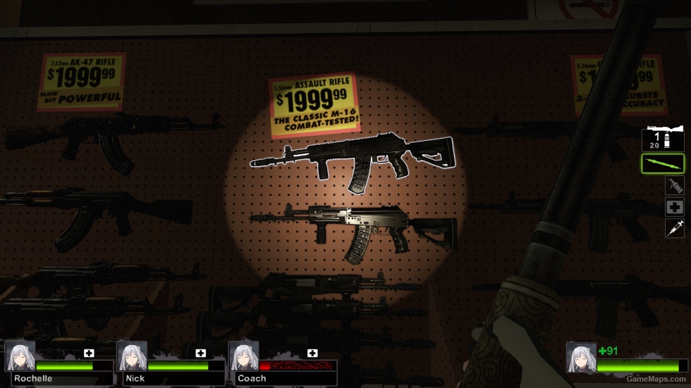 AK12 foregrip laser black (M16A2) (Mod) for Left 4 Dead 2 - GameMaps.com