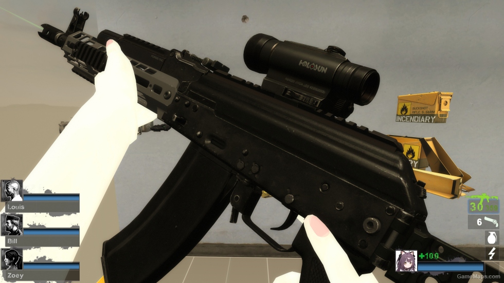 AK74 Tactical - Compressed Weapon Mod (AK-47) [request] (Mod) for Left 4 Dead 2 - GameMaps.com