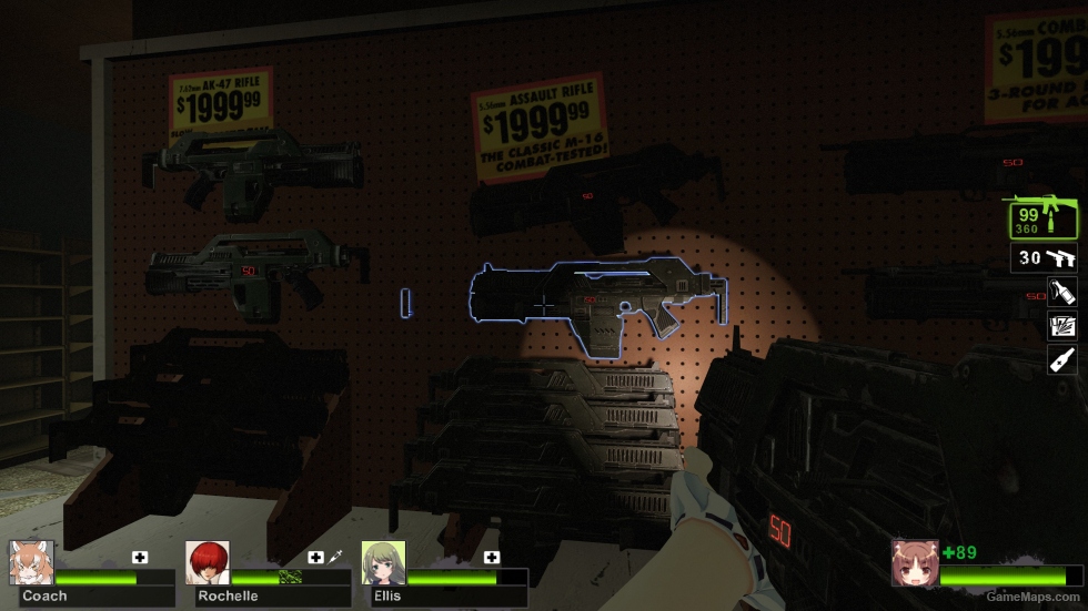 Aliens M41A Pulse Rifle v3 (M16A2) (Mod) for Left 4 Dead 2 - GameMaps.com