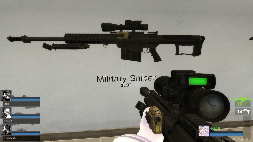 Barret M107-AX (Replaces Military Sniper) (Mod) for Left 4 Dead 2 ...
