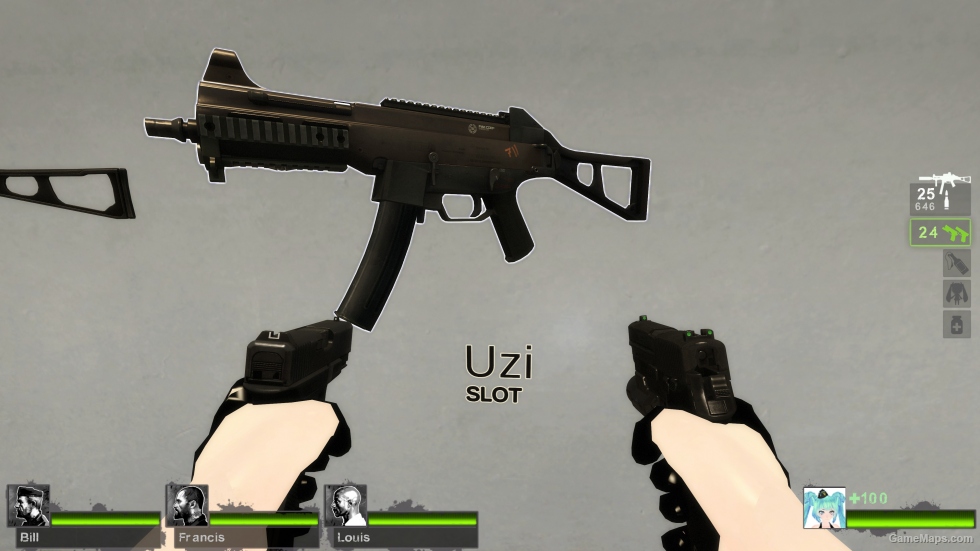 BF4 H&K UMP-9 v3 (Uzi) (Mod) for Left 4 Dead 2 - GameMaps.com