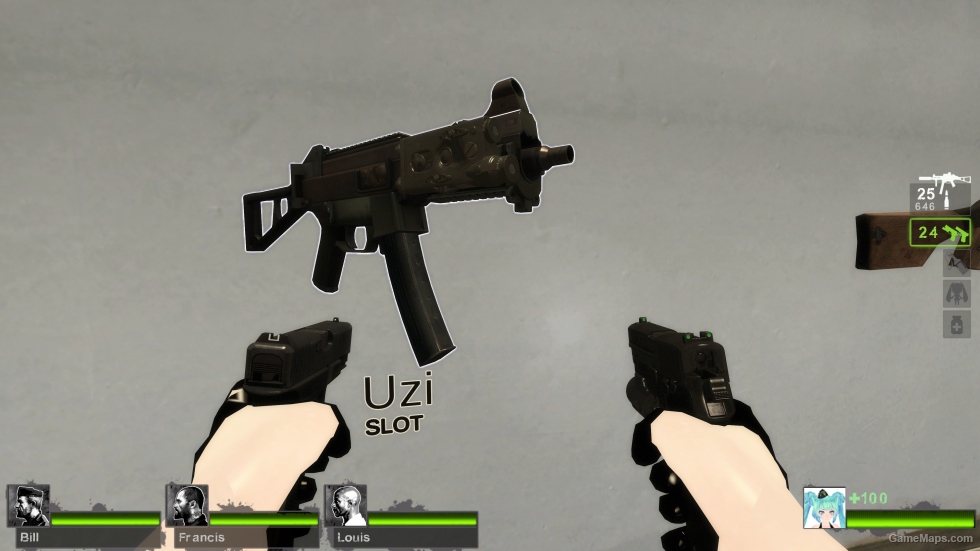 BF4 H&K UMP-9 v3 (Uzi) (Mod) for Left 4 Dead 2 - GameMaps.com