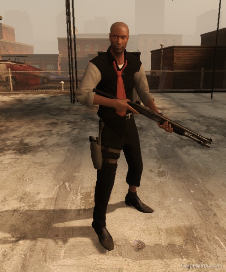 Black & Grey Louis Reskin (Mod) for Left 4 Dead 2 - GameMaps.com