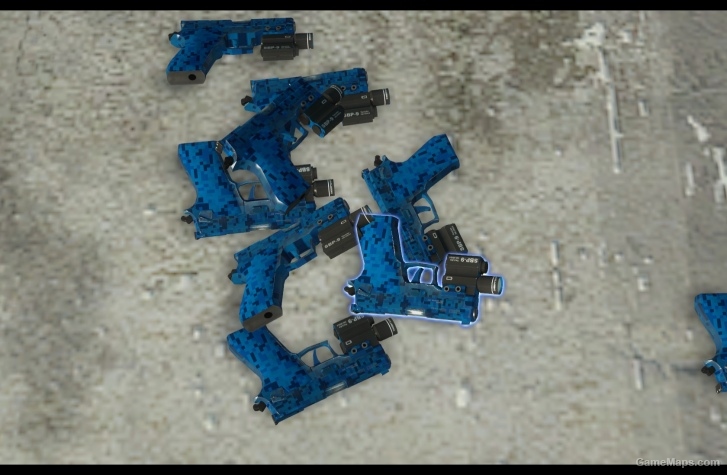 Blue Digital Camo Pistols (Mod) for Left 4 Dead 2 - GameMaps.com