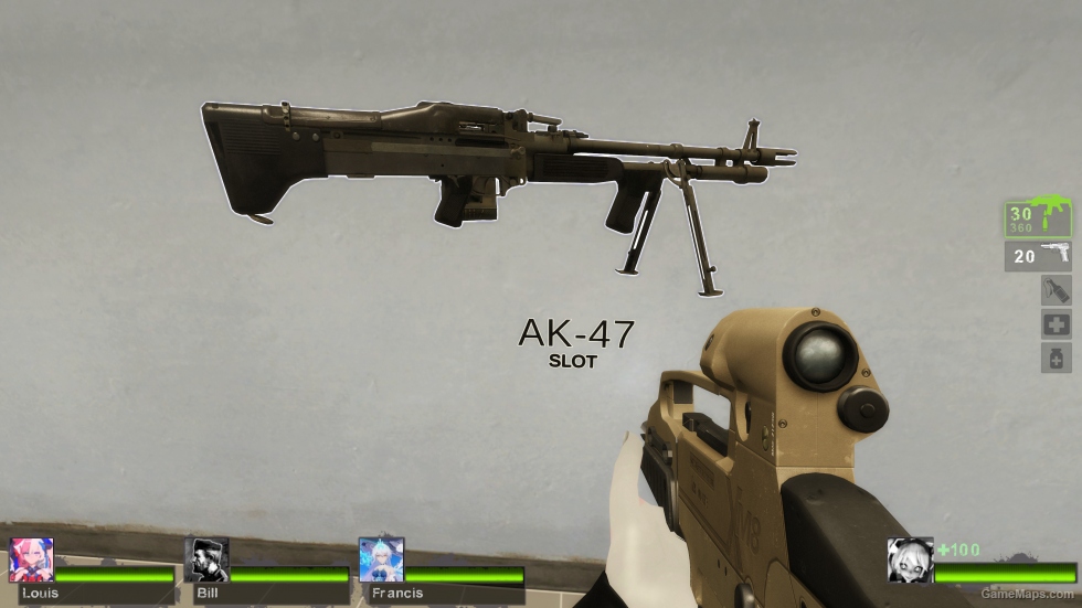BO1 M60E3 (AK47) (Mod) for Left 4 Dead 2 - GameMaps.com