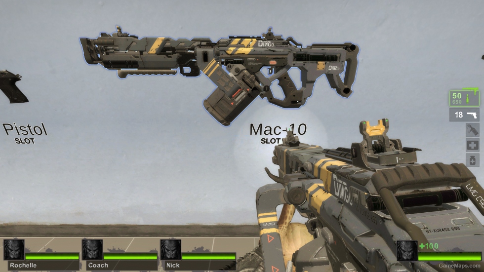 Bo3 Dingo V2 MAC-10 (request) (Mod) for Left 4 Dead 2 - GameMaps.com