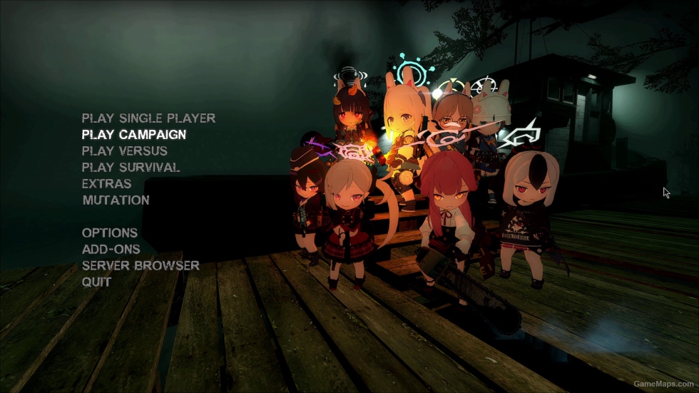 Chibi Blue Archive background video for Left 4 Dead 2 main menu (Mod ...