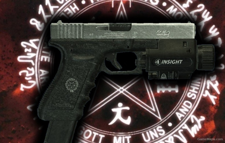 Chrome Hellsing Glock18 (smg replacement) (Left 4 Dead 2) - GameMaps