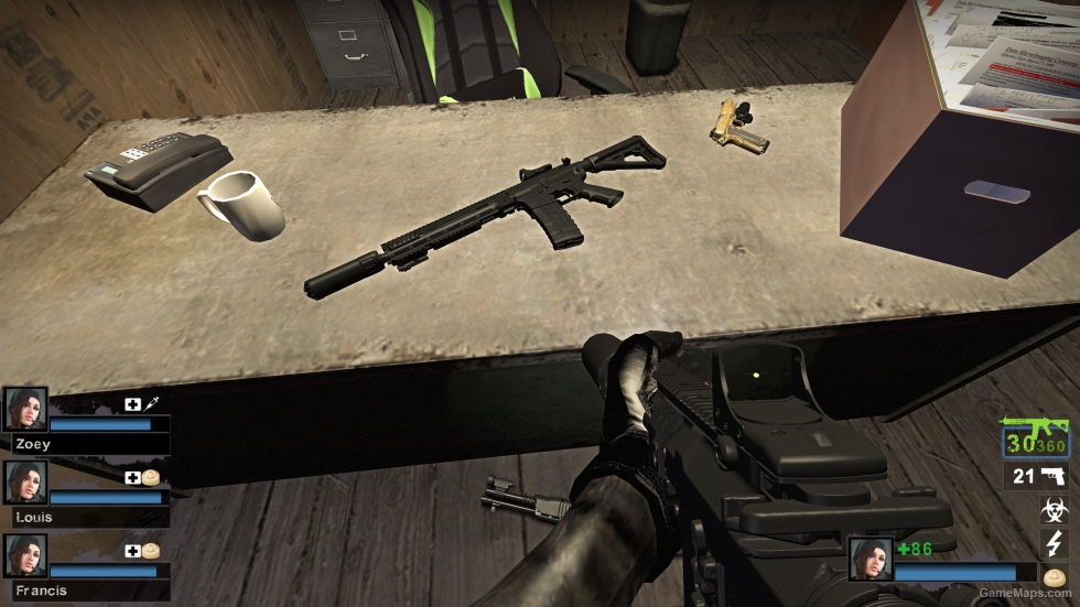 COD MW22 GOAT Black M4 (M16) v15 (Mod) for Left 4 Dead 2 - GameMaps.com