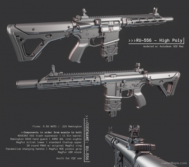 Ruger Sr 556 Noveske Kx3