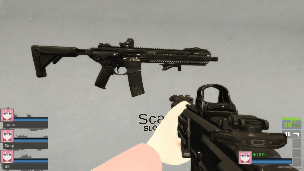 CODMW Tactical Black SIG MCX (Desert Rifle) {request} (Mod) for Left 4 Dead 2 - GameMaps.com