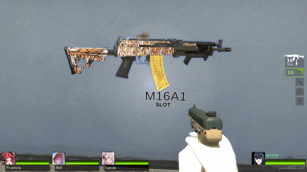 CODOL AK117 Bramble with SigSauerRomeo3 Reflex sight&ANPEQ-15(M16A2) v5 (Mod) for Left 4 Dead 2 ...