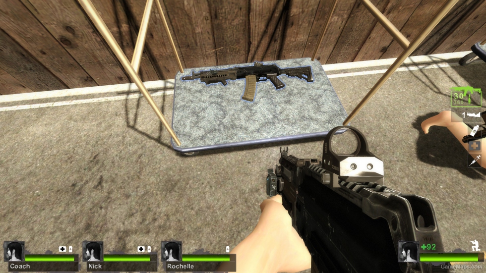 CODOL AK117 with SigSauerRomeo3 Reflex sight&ANPEQ-15 v2 (M16A2) (Mod) for Left 4 Dead 2 ...