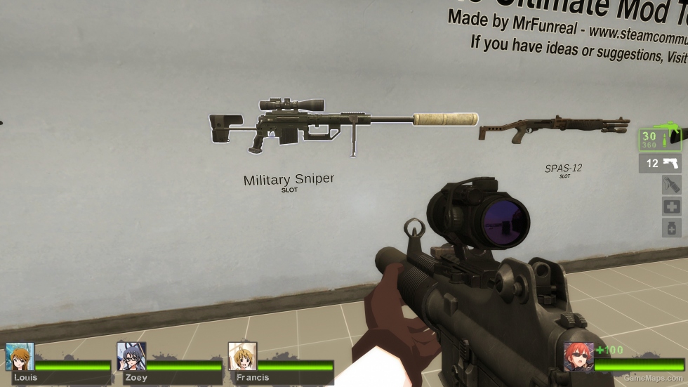 CODOL Original M200 [Cele anims] (military sniper) (Mod) for Left 4 Dead 2 - GameMaps.com