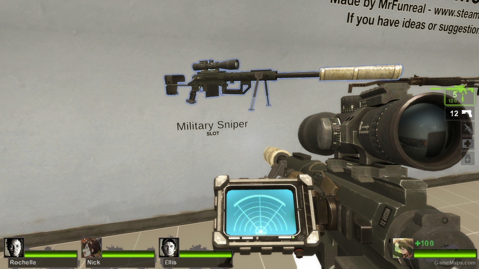 CODOL Original M200 [Cele anims] (military sniper) (Mod) for Left 4 Dead 2 - GameMaps.com