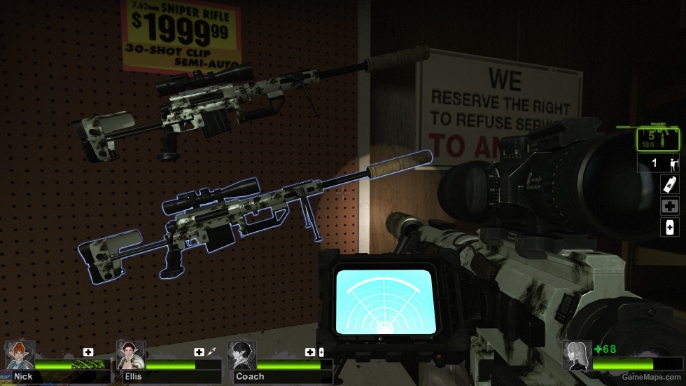 CODOL Original M200 camos06 [Cele anims] (military sniper) (Mod) for Left 4 Dead 2 - GameMaps.com