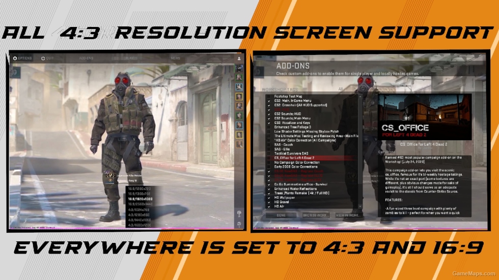 CS2 UI: Menu (Mod) for Left 4 Dead 2 - GameMaps.com