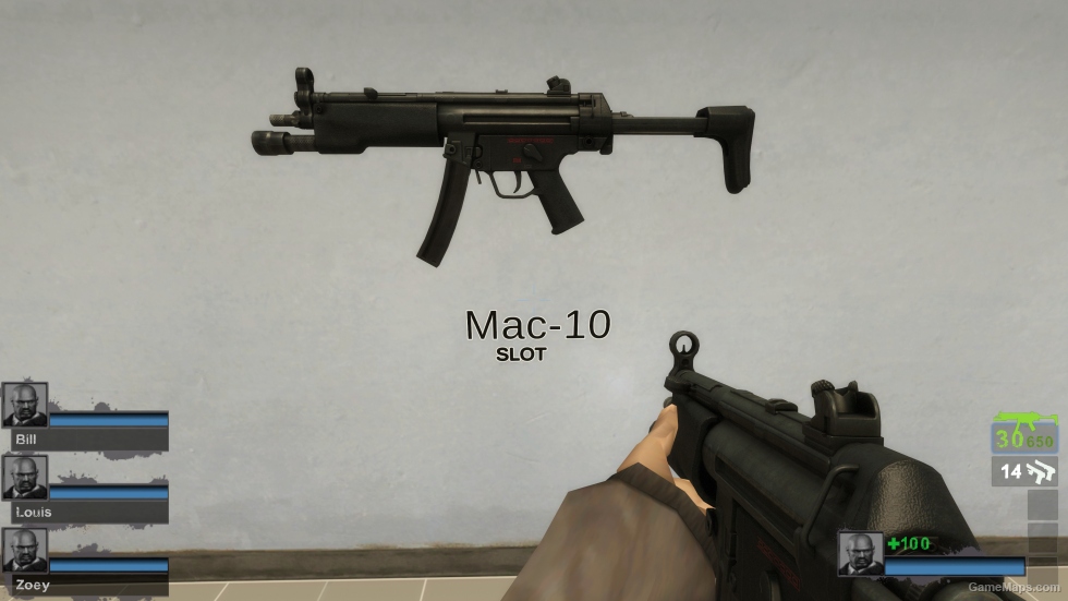 CSS Hidden MP5 Improved - HQ Model v2 (MAC10) [request] (Mod) for Left 4 Dead 2 - GameMaps.com