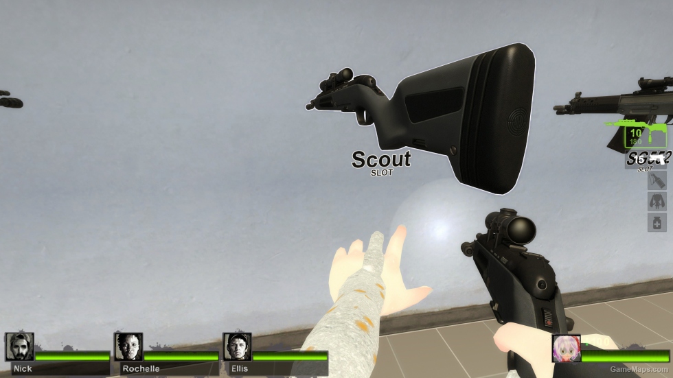 CSS Hidden Steyr Scout Improved HQ Model v13 (Mod) for Left 4 Dead 2 - GameMaps.com