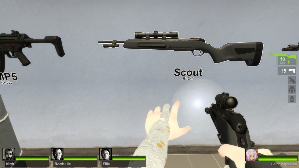 CSS Hidden Steyr Scout Improved HQ Model v13 (Mod) for Left 4 Dead 2 - GameMaps.com
