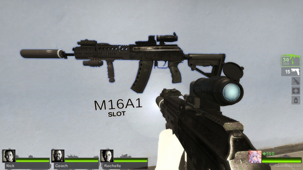 Custom AK-12 with attachments v7 (M16A2) (Mod) for Left 4 Dead 2 ...
