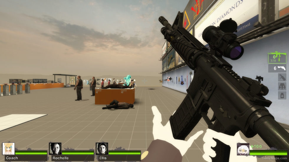 Custom AR-15 with Aimpoint (M16) v5 [Sound fix Ver] (Mod) for Left 4 ...