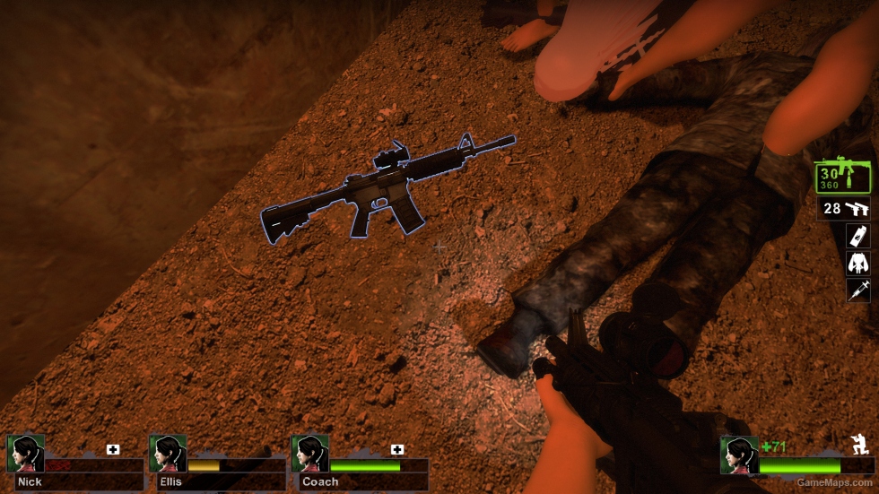 Custom AR-15 with Aimpoint (M16) v5 [Sound fix Ver] (Mod) for Left 4 ...