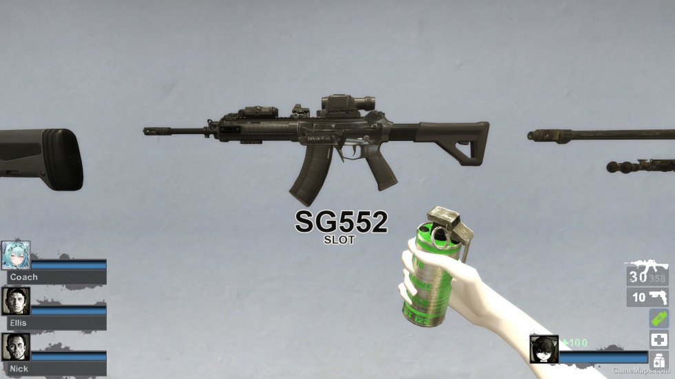 Custom QBZ-191 (sg552) [Sound fix Ver] (Mod) for Left 4 Dead 2 - GameMaps.com
