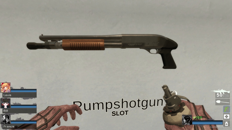 Custom Wood 870 / Bryson Anims (pump shotgun) (Mod) for Left 4 Dead 2 ...