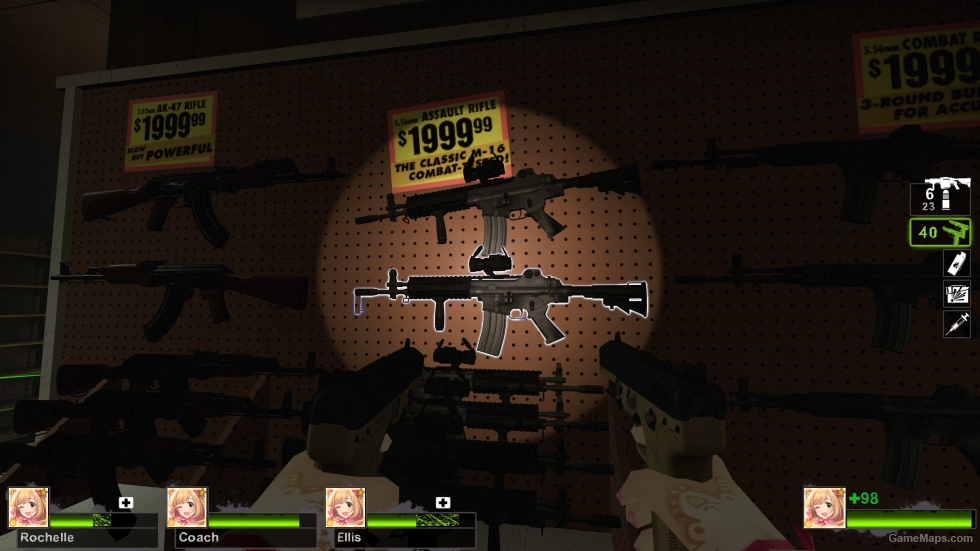 Daewoo K2C with Aimpoint & Foregrip (M16) v4 (Mod) for Left 4 Dead 2 ...