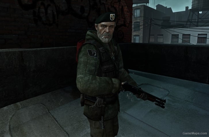Default Bill with Beta Outfit (Left 4 Dead 2) - GameMaps