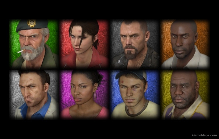 Different Survivor Portraits (Left 4 Dead 2) - GameMaps
