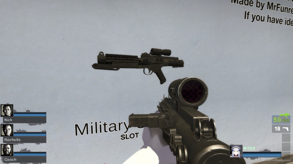 E-11 Blaster Rifle Replace Military sniper v3 (Mod) for Left 4 Dead 2 ...