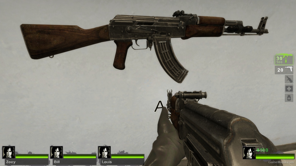 EFT AKM (AK-47) Naked flashlight Version [request] (Mod) for Left 4 ...