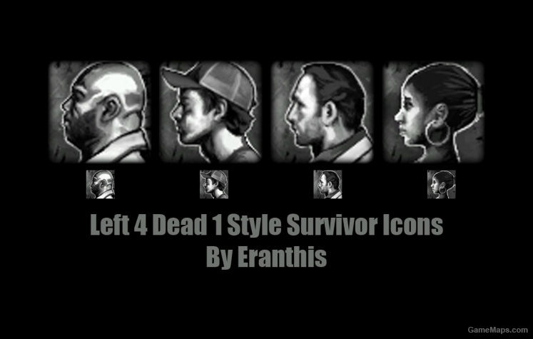 Eranthis' L4D1 Style Survivor Portrait Icons (Left 4 Dead 2) - GameMaps