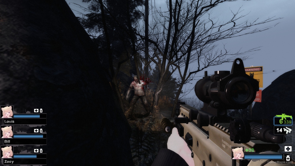 FN SCAR-L CQC ACOG (M16A2) (Mod) for Left 4 Dead 2 - GameMaps.com