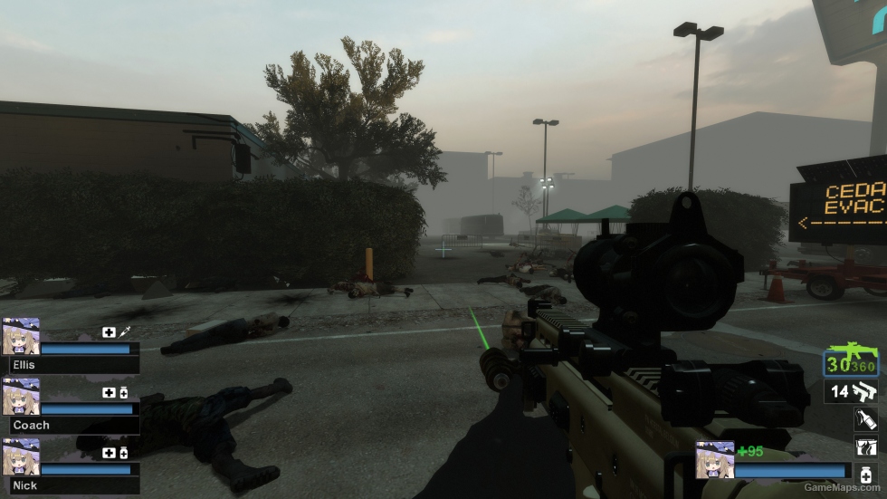 FN SCAR-L CQC ACOG (M16A2) (Mod) for Left 4 Dead 2 - GameMaps.com